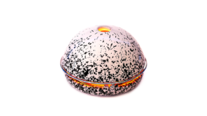 Egloo Candle Powered Natural Heater – Splashed Black – Oz Robotics