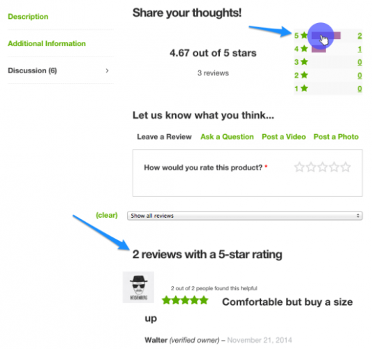 Filtering by Rating Plugin – Oz Robotics