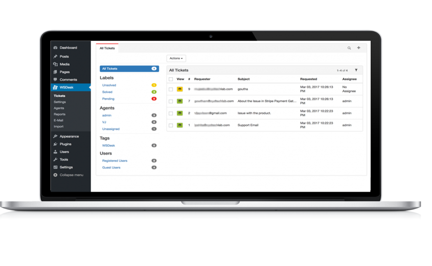 Customer Support Ticketing Plugin for WordPress – Oz Robotics