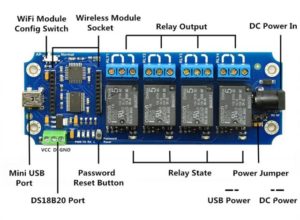 4 Channel Smartphone Bluetooth Relay for Password, Momentary and ...