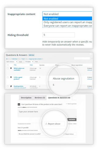 Hide automatically inappropriate answers – Oz Robotics