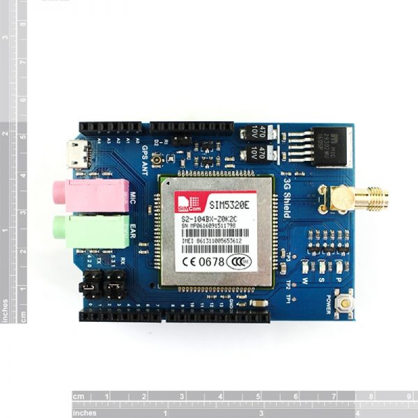 3G/GPRS/GSM Shield for Arduino with GPS – European version SIM5320E ...