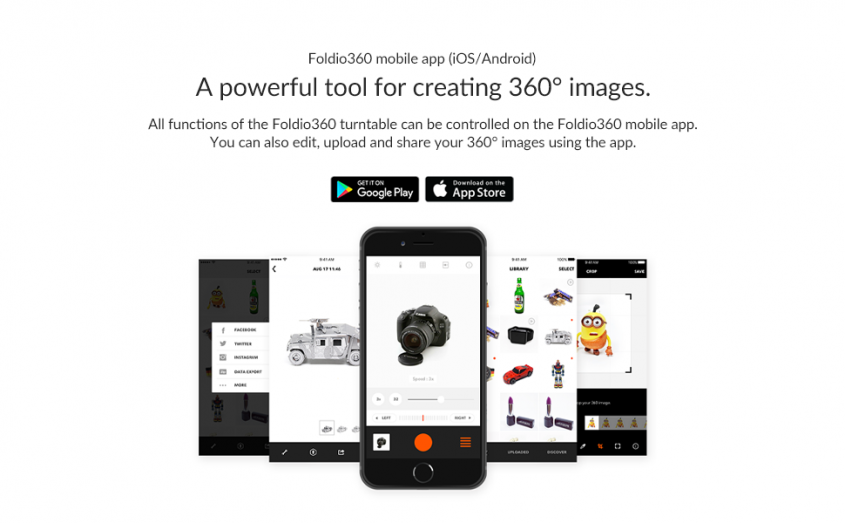Foldio360 A Smart Turntable to Create Stunning 360 Images – Oz Robotics