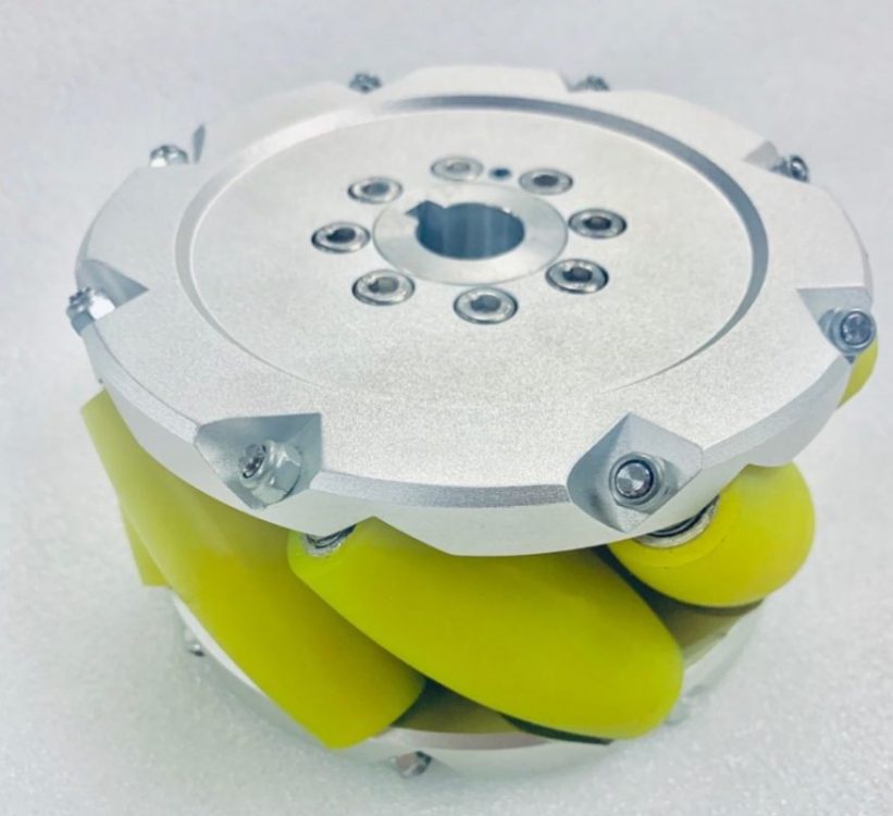 A set of 5 inch Heavy Duty Industrial Mecanum Wheel with PU Roller and ...