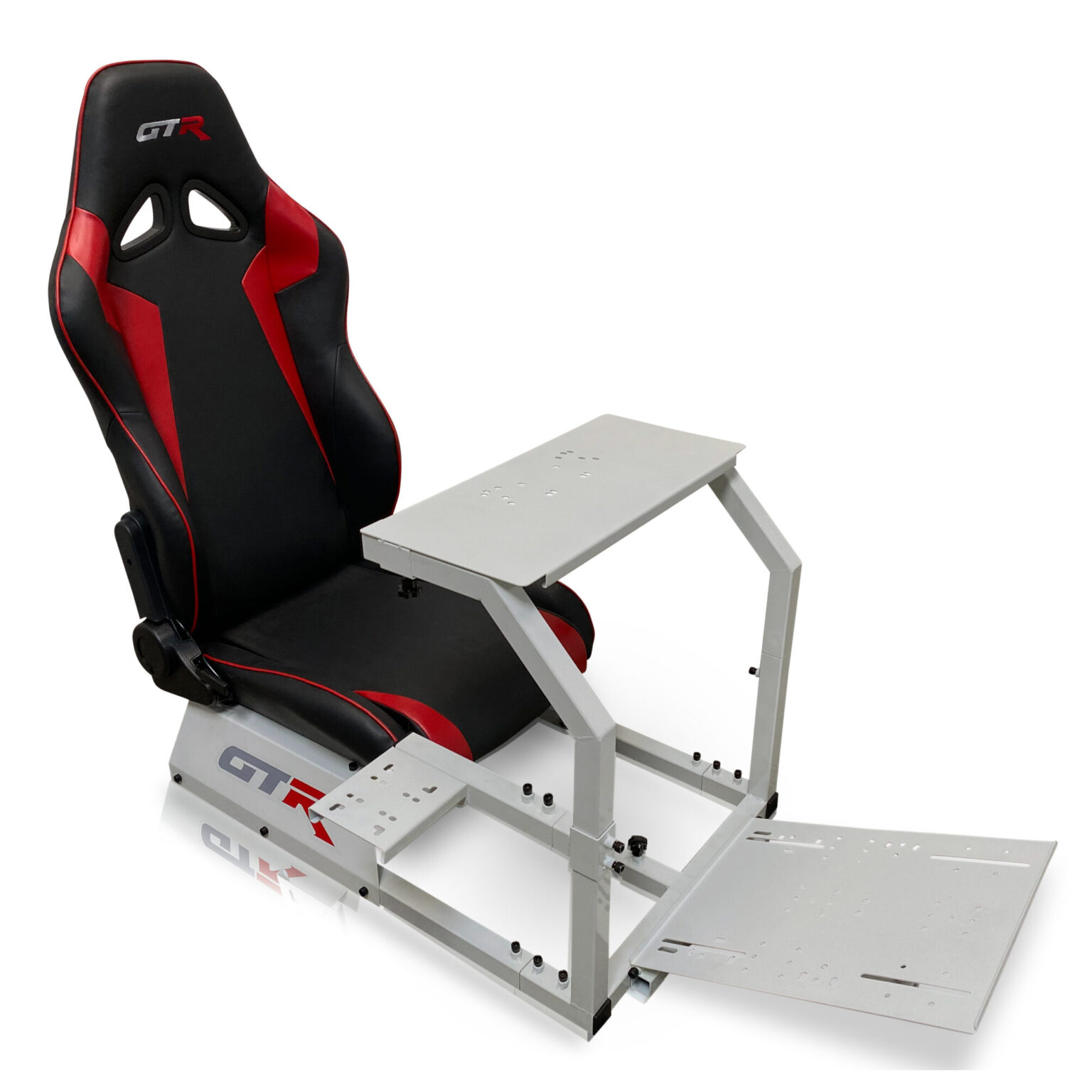 GTR Racing Simulator GTA-F Model Black Frame Triple Monitor Stand with ...