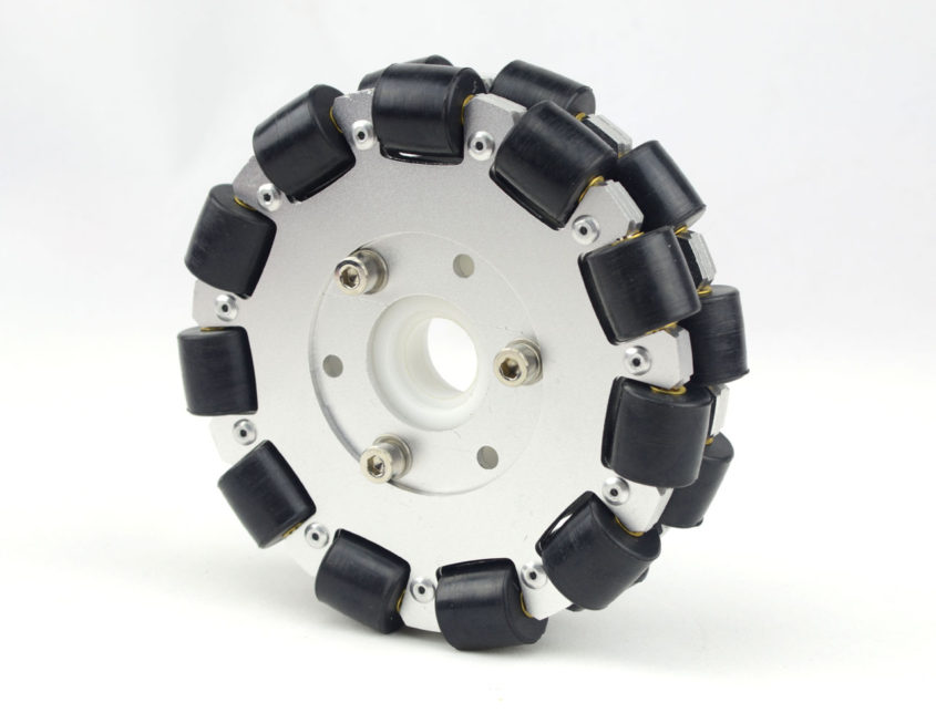Double Aluminum Omni Wheel 5 inches Basic – 14075 – Oz Robotics
