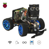 Adeept 4WD Omnidirectional Mecanum Wheel Robot Car Kit for Raspberry Pi ...