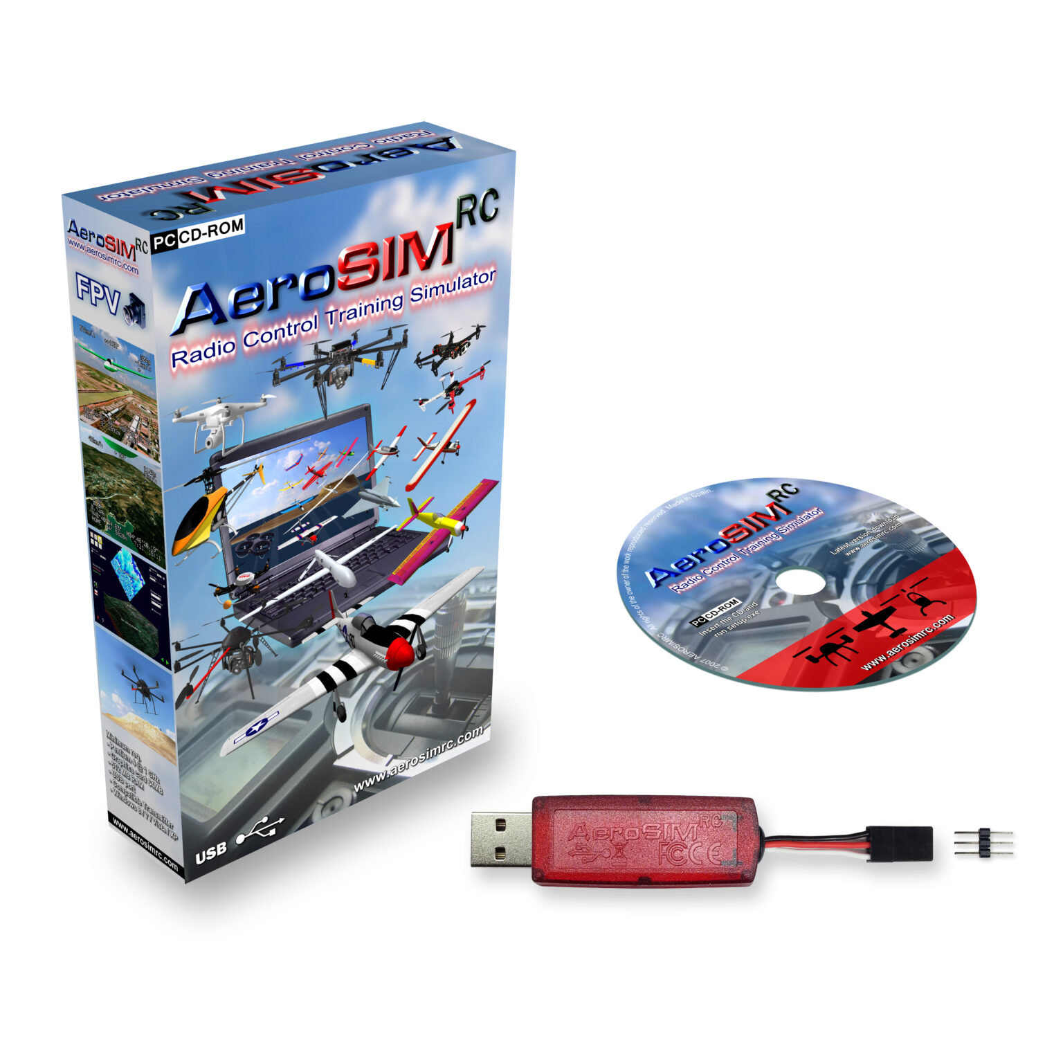 Flight Simulator AeroSIM RC with Wireless USB Interface – Oz Robotics