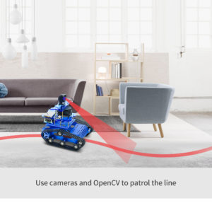 ROS Robot AI Smart Robot Car with Laser Radar for Raspberry Pi 4B – Oz ...