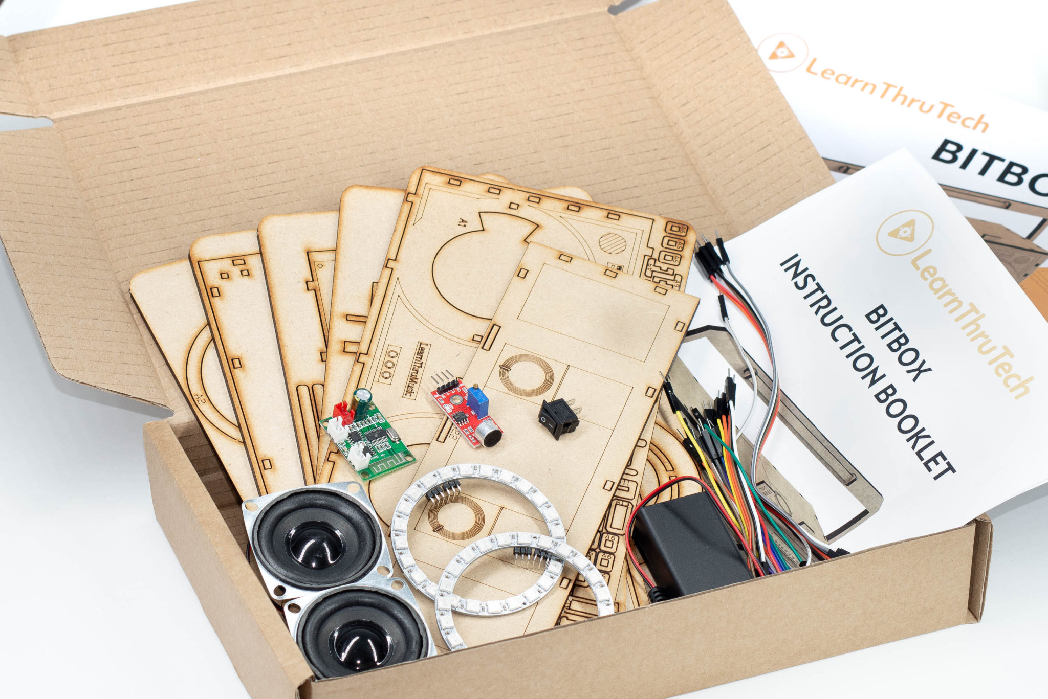 LearnThruTech Bluetooth Speaker Boombox Bitbox STEM Kit – Oz Robotics