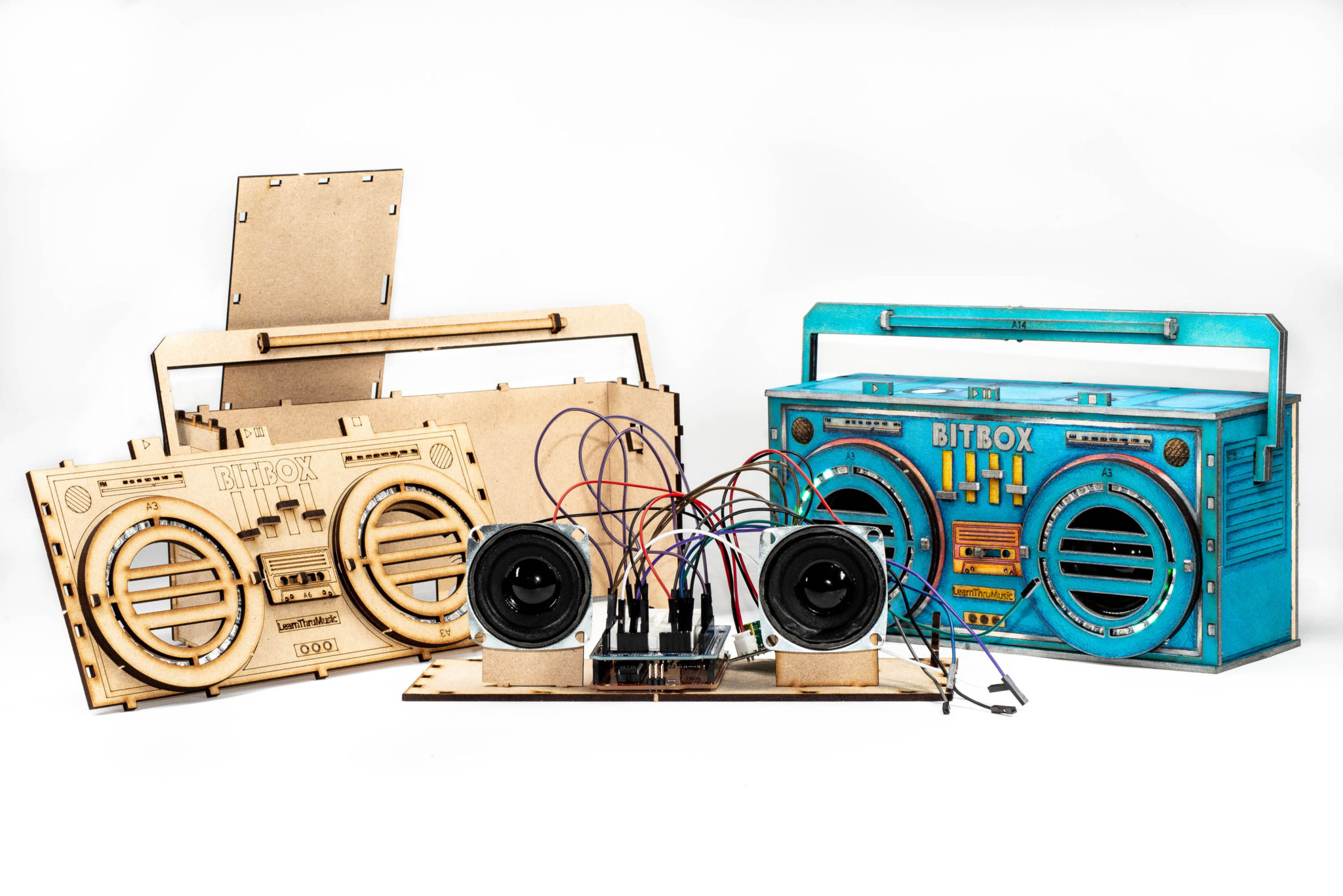 LearnThruTech Bluetooth Speaker Boombox Bitbox STEM Kit – Oz Robotics