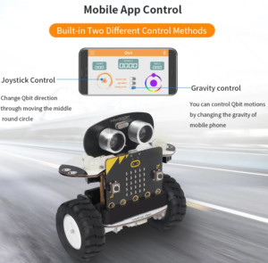 Qbit Two Wheel Self-balancing Robot Kit Powered by Micro:bit Compatible ...