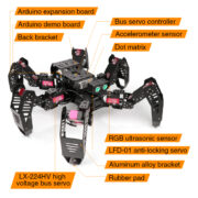Hiwonder Spiderbot Arduino Hexapod Programming Robot – Oz Robotics