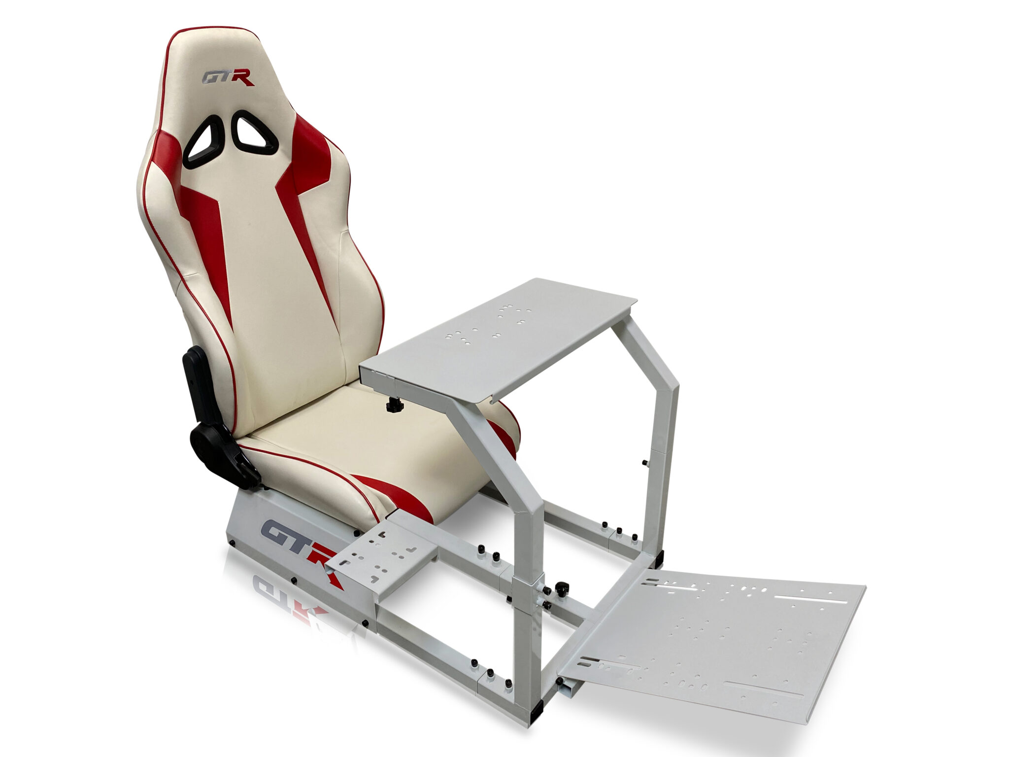 GTR Racing Simulator GTA-F Model Black Frame Triple Monitor Stand with ...