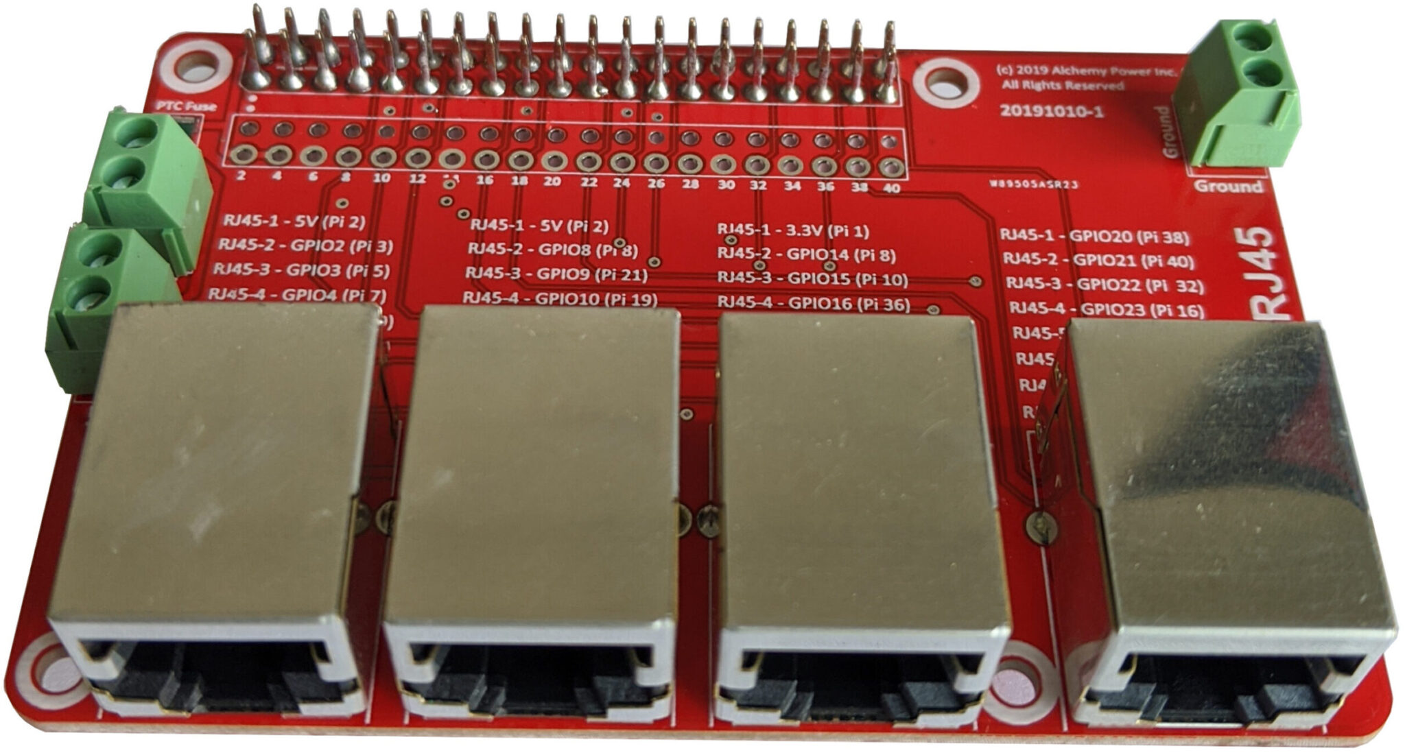 Pi-EzConnect-RJ45 – Connect Pi Pins Using RJ45 Cables – Oz Robotics