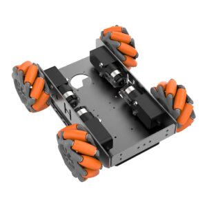Hiwonder Mecanum Wheel Chassis Car Kit with TT Motor, Aluminum Alloy ...