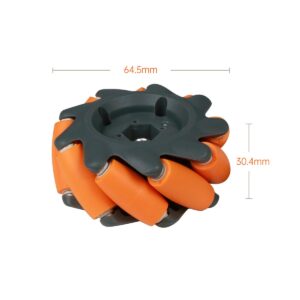 Hiwonder Mecanum Wheel Chassis Car Kit with TT Motor, Aluminum Alloy ...