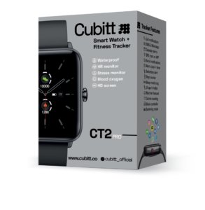 Cubitt CT2Pro SmartWatch with Blood Oxygen, Stress Monitor, Heart Rate ...