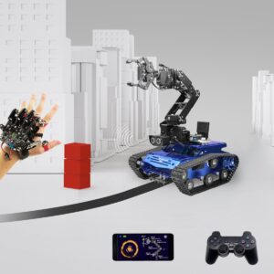 Hiwonder Tankbot Track Robot Car Loaded with Robotic Arm for STM32 ...