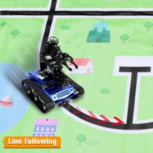 Hiwonder Tankbot Track Robot Car Loaded with Robotic Arm for STM32 ...