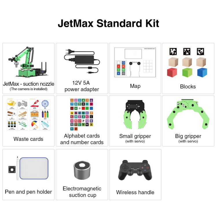Hiwonder JetMax JETSON NANO Robot Arm ROS Open Source Vision ...