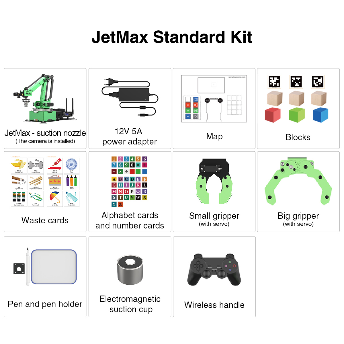 Hiwonder JetMax JETSON NANO Robot Arm ROS Open Source Vision ...
