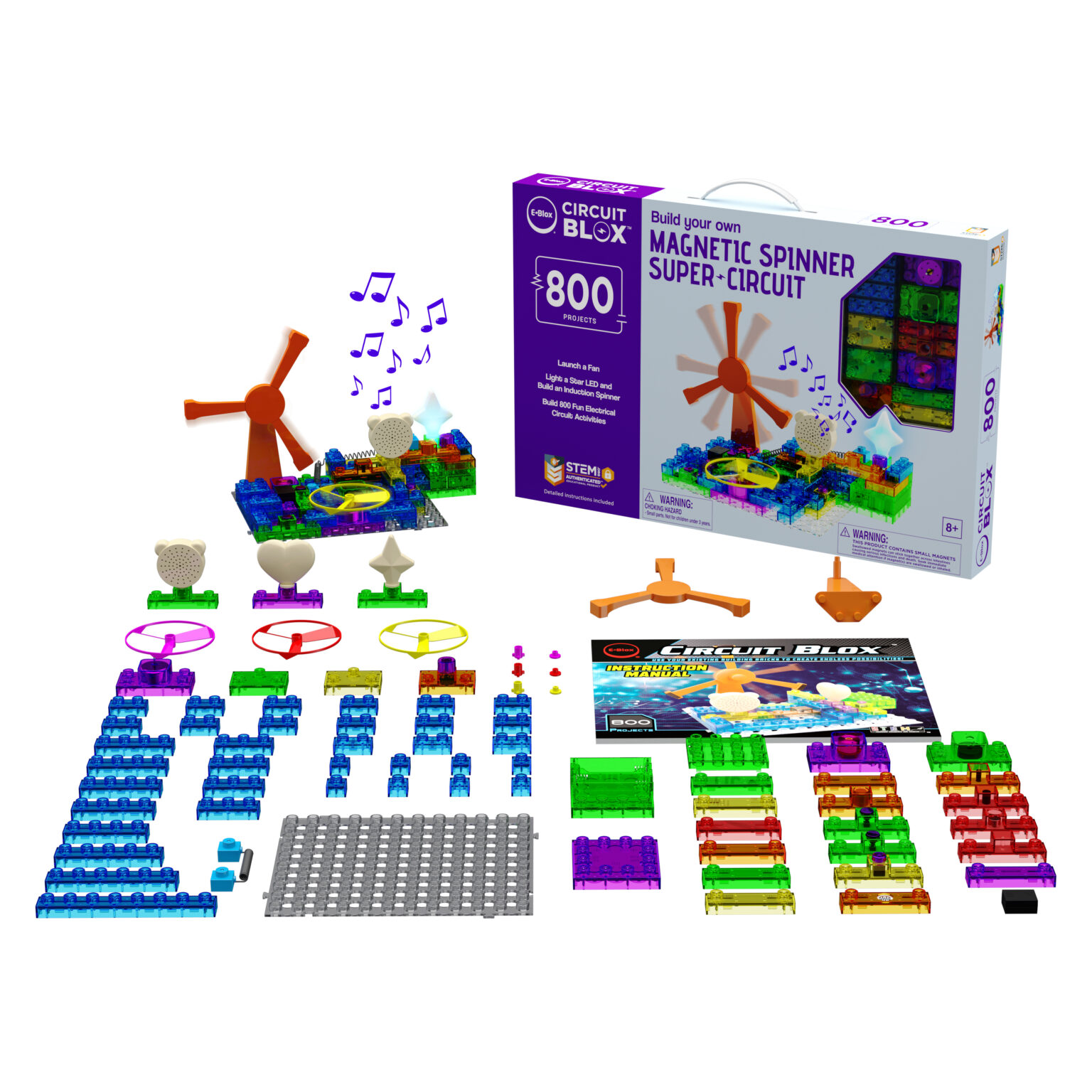 Circuit Blox Build Your Own Magnetic Induction Spinner – Oz Robotics