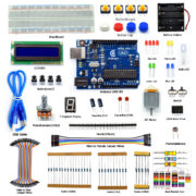 Adeept Starter Kit for Arduino UNO R3, LCD1602 with Breadboard and DC ...