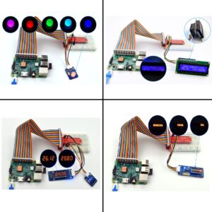 Adeept 24 Module Sensor Kit for Raspberry Pi, DS18b20, with C and ...