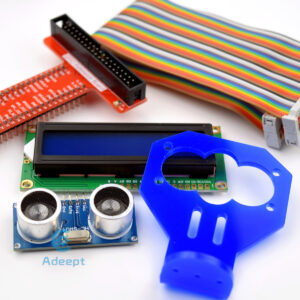 Adeept Ultrasonic Distance Sensor Starter Kit for Raspberry Pi LCD1602, Motor, C and Python Code ...