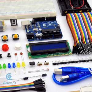 Adeept Starter Kit for Arduino UNO R3, LCD1602 with Breadboard and DC ...