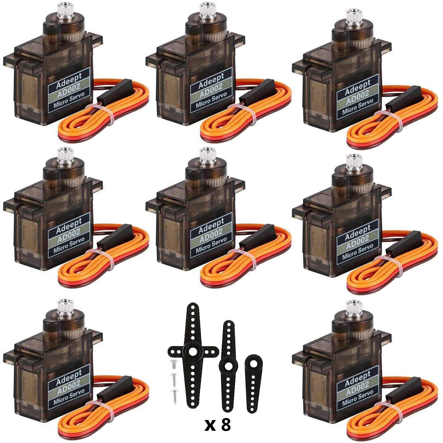 Adeept 8PCS AD002 MG90S Micro Servo 9G Servo Motor – Oz Robotics
