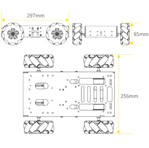 Hiwonder 4WD Vehicle Chassis for Arduino, Raspberry Pi and ROS Robot ...