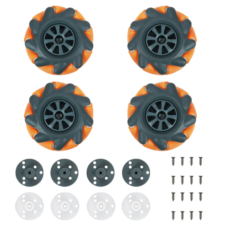 Omnidirectional Mecanum Wheel with 65mm High Hardness Plastic for ...