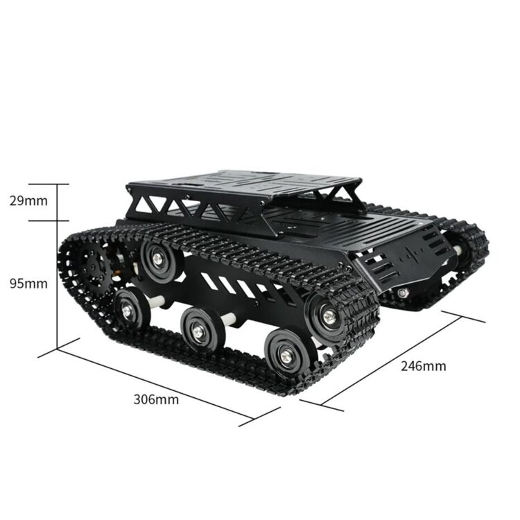 Hiwonder Tank Car Chassis Kit Shock Absorbing Robot with 2WD Motors for ...