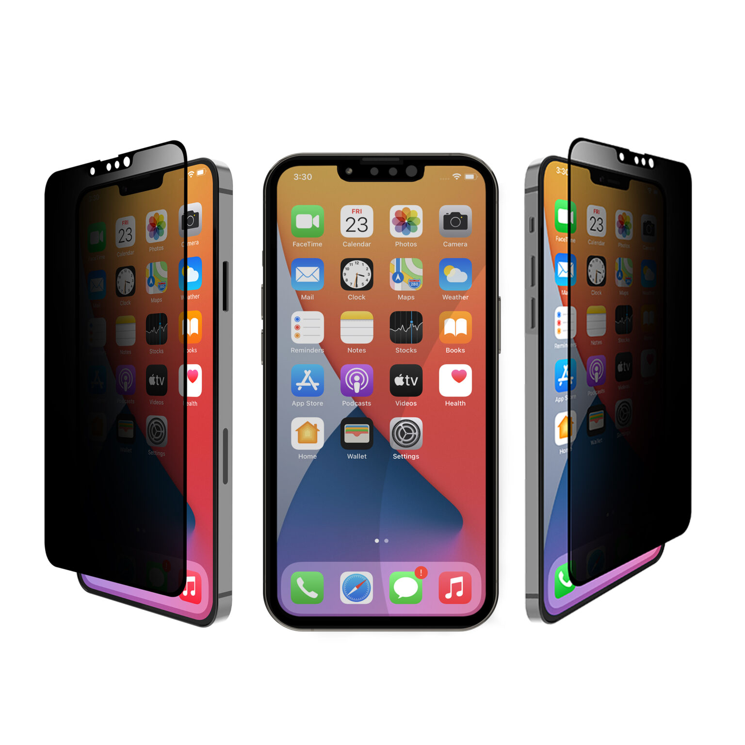 JCPal Preserver Privacy Glass Screen Protector for iPhone 14 and 6.1 ...