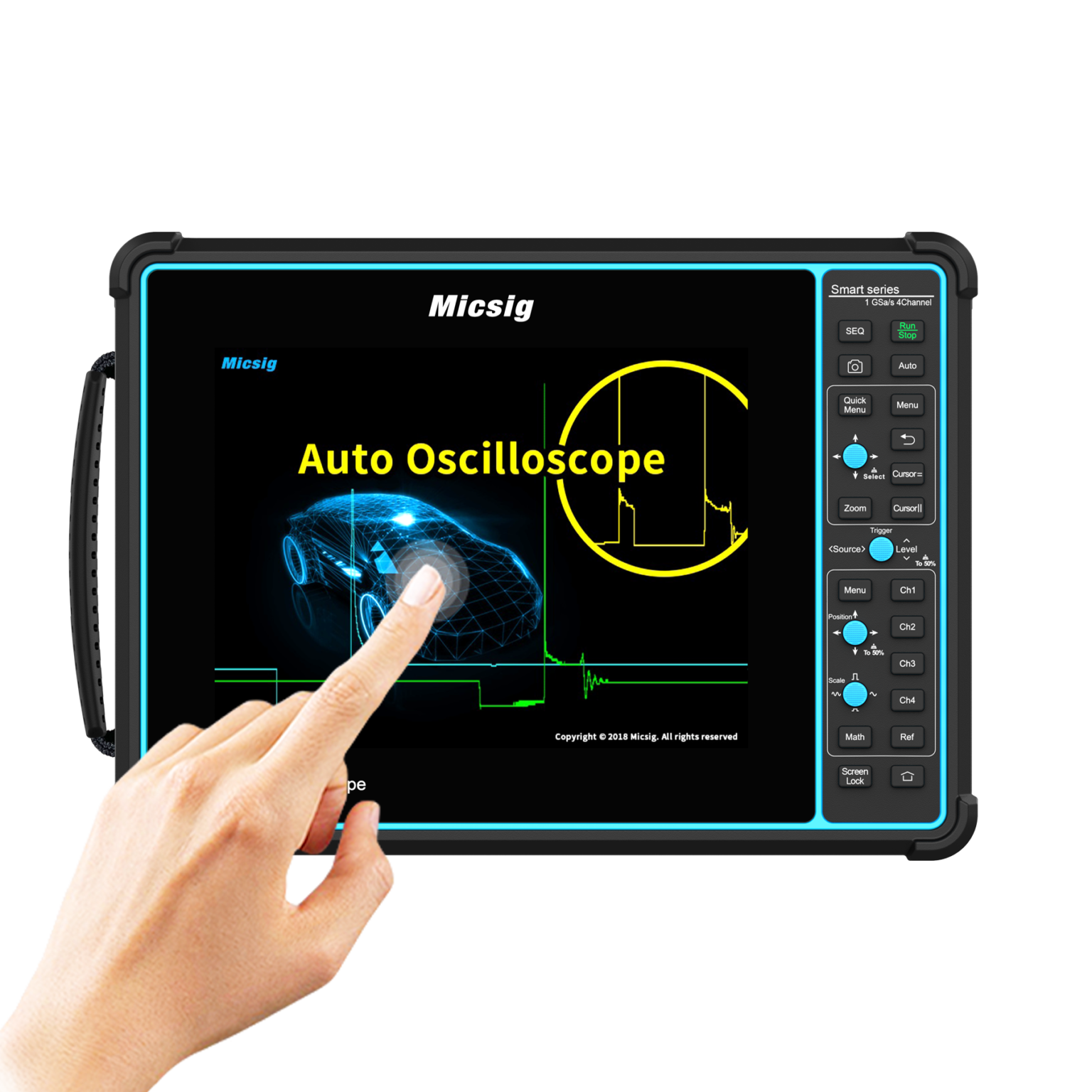 Micsig Automotive Oscilloscope SATO1004 100MHz Digital Handheld ...