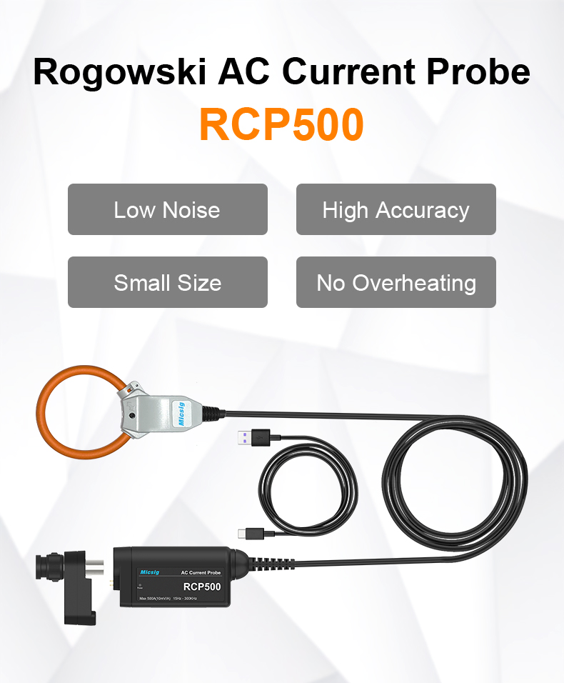 Micsig Rogowski AC Current Probe RCP500 200mApk-500Apk – Oz Robotics