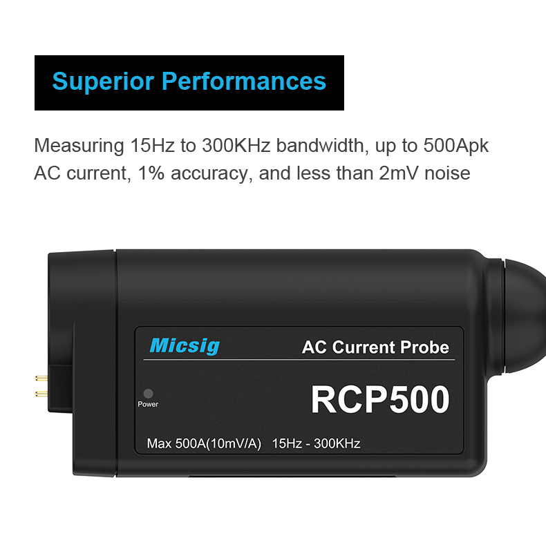 Micsig Rogowski AC Current Probe RCP500 200mApk-500Apk – Oz Robotics