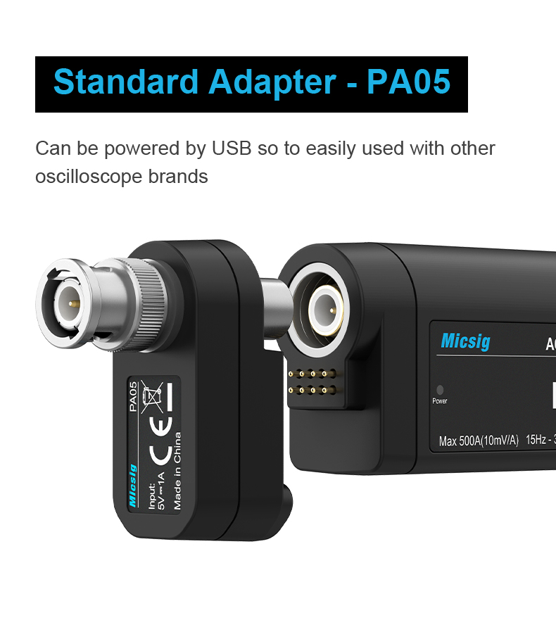 Micsig Rogowski AC Current Probe RCP500 200mApk-500Apk – Oz Robotics