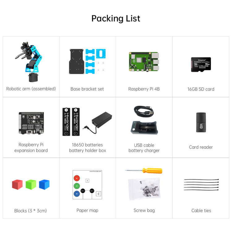 Hiwonder ArmPi mini 4DOF Vision Robotic Arm for Beginners Powered by ...