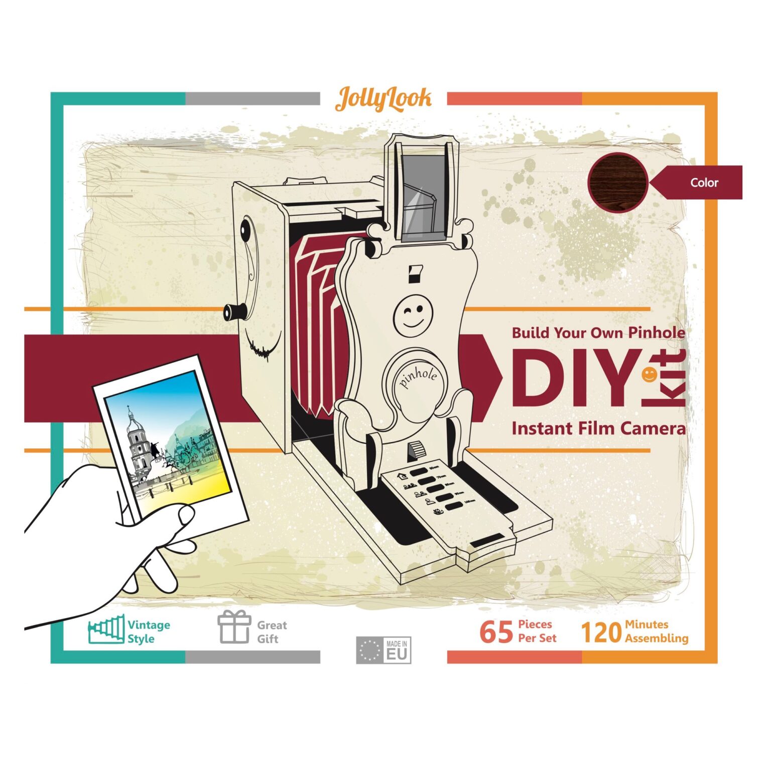 Jollylook DIY Pinhole Instant Film Camera Kit for Self-Assembly – Oz ...