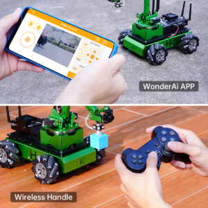 Hiwonder JetMax Pro JETSON NANO Robot Arm with Mecanum Wheel Chassis ...