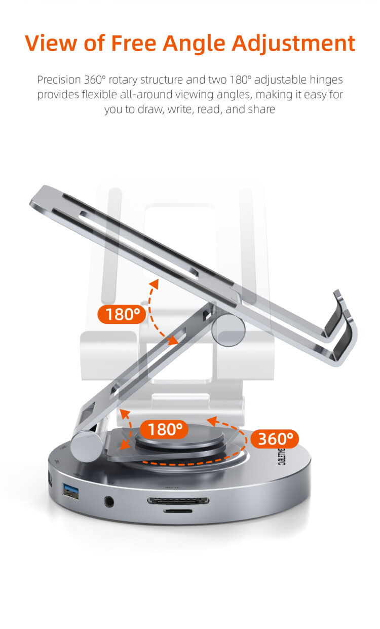 8 IN 1 Aluminum USB C Hub and Stand For IPad Pro – Oz Robotics