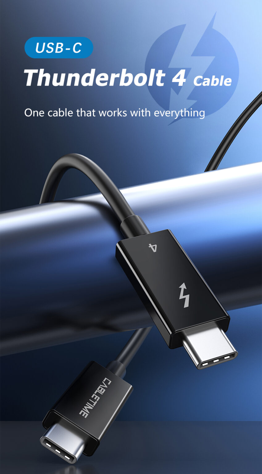 Thunderbolt 4 Cable USB C To USB C 8k 60HZ – Oz Robotics