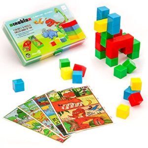 JitteryGit Dino Magnetic Blocks Puzzle | 40 STEM Magnets for Kids | Toy ...