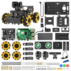 Hiwonder TurboPi Mecanum Wheels Robot Car Kit with Camera for Raspberry Pi 4B 8GB Included – Oz ...