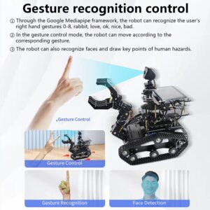 AI Robotic Crawler with Arm – Oz Robotics
