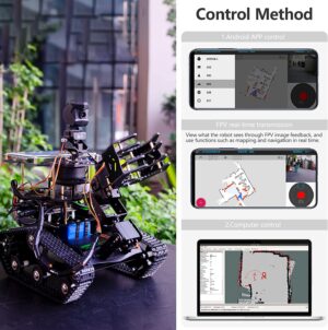AI Robotic Crawler with Arm – Oz Robotics