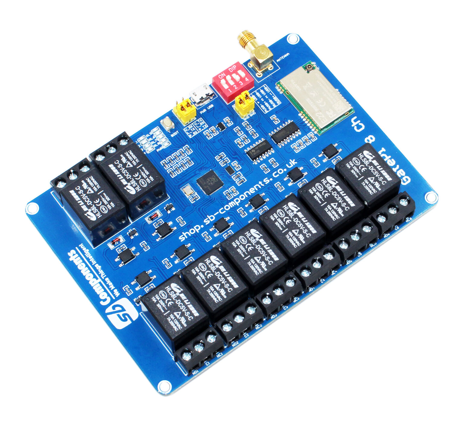 GatePi 8 Channel LoRa Based Relay Board – Oz Robotics